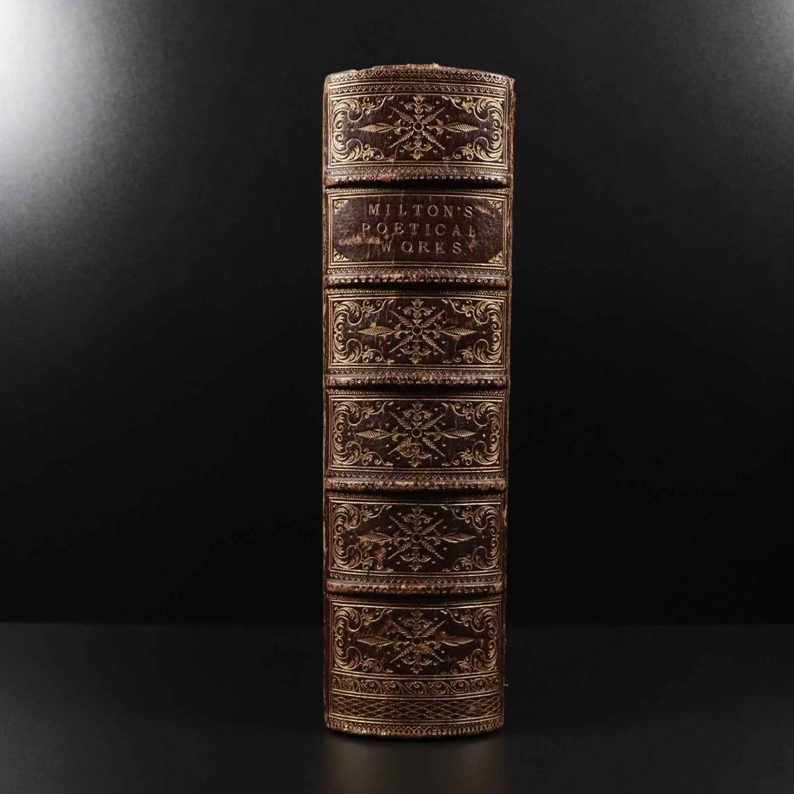 c1864 Poetical Works Of John Milton by E Brydges Antique Poetry Book J ...