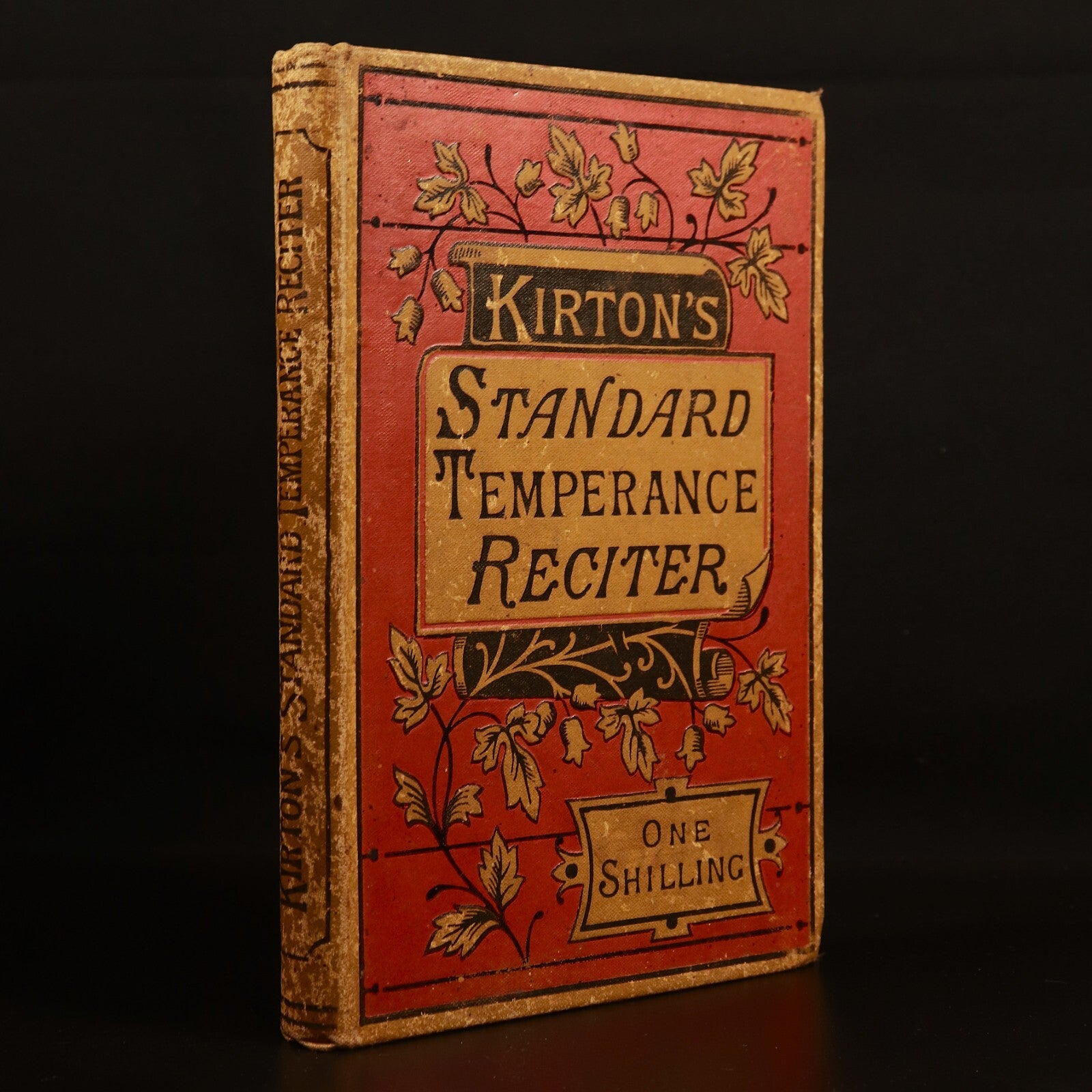 c1890 Kirton's Standard Temperance Reciter Antique English Reference B ...