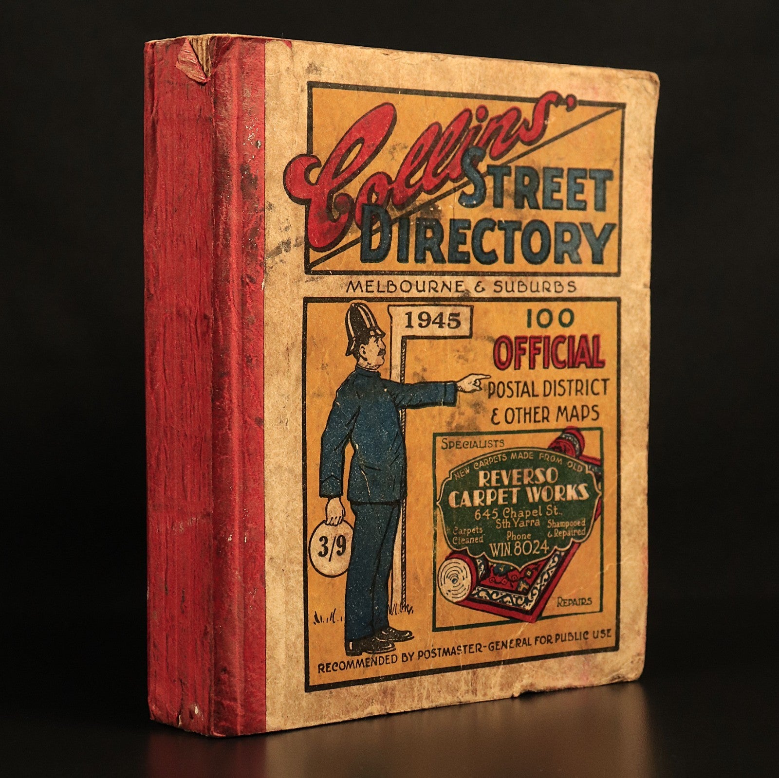 1945 Collins Street Directory Melbourne & Suburbs Antique Reference Bo ...