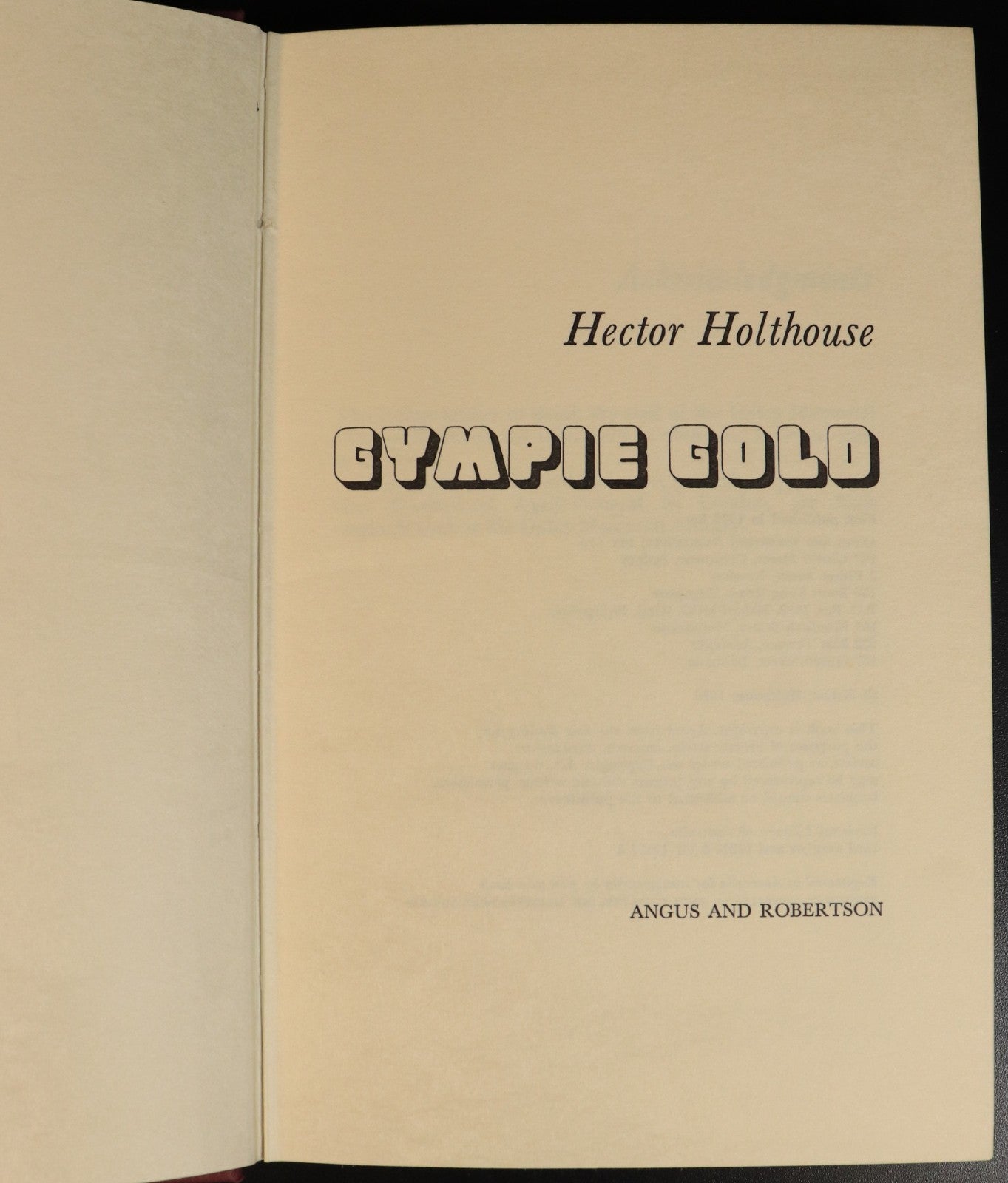 1973 Gympie Gold by Hector Holthouse Australian Gold Mining History Bo ...