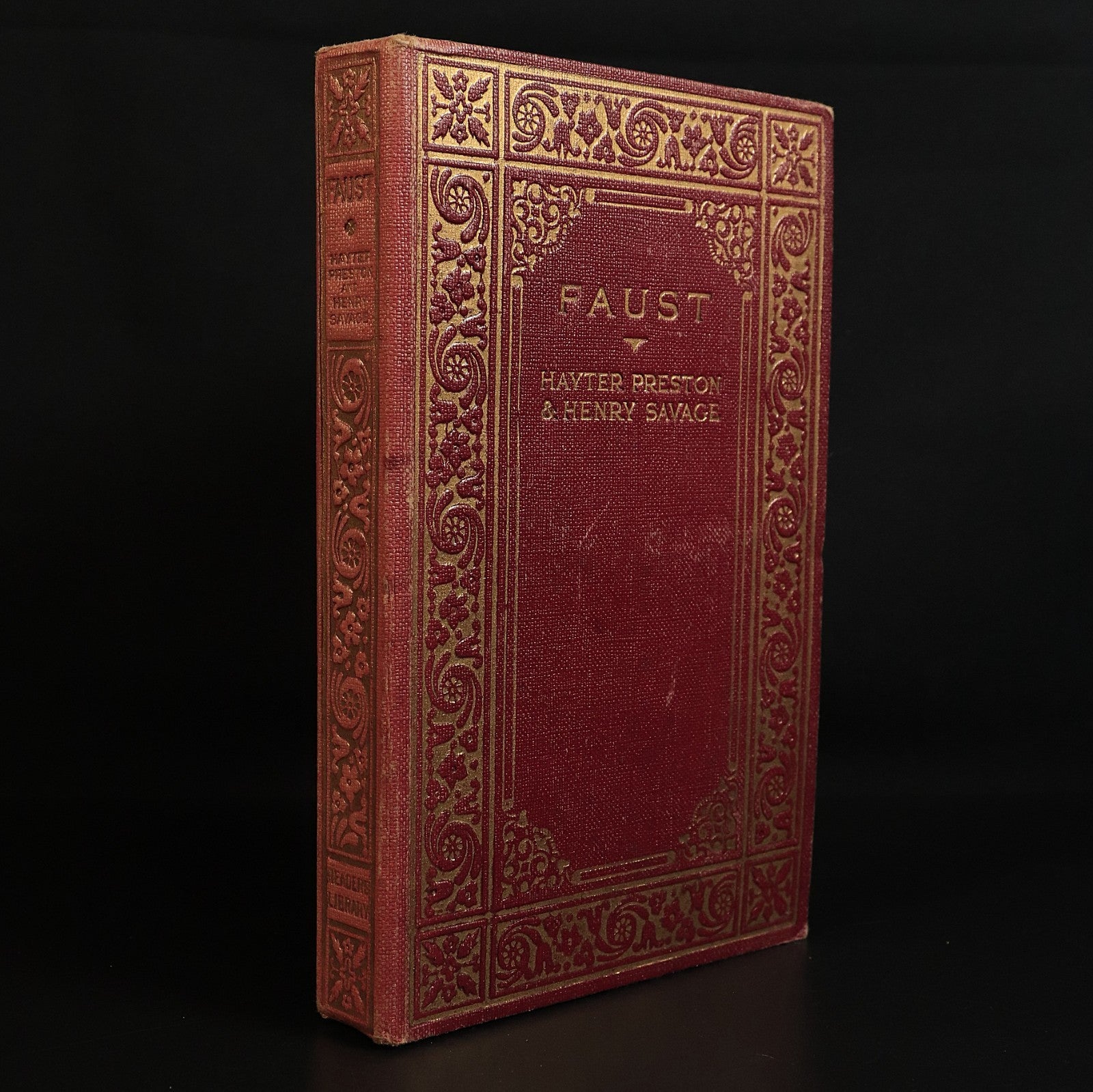 c1915 Faust by Hayter Preston & Henry Savage Antique Classic Literatur ...