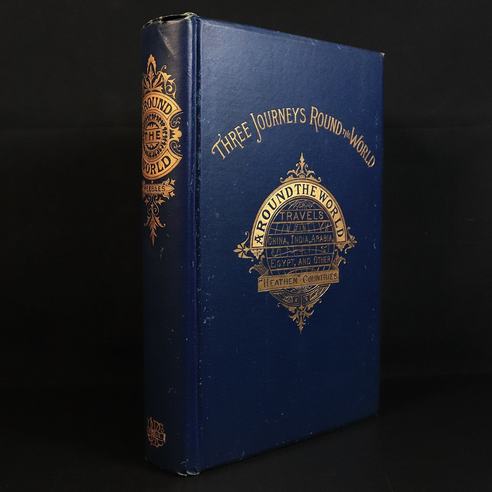 1898 Three Journeys Around The World by JM Peebles Antique Travel Book ...