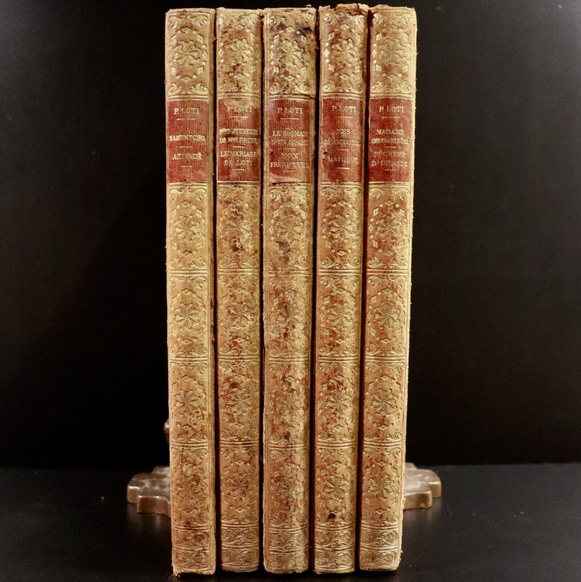 1923 5vol Romans Complets Illustres De Pierre Loti Antique French Fict | Antique Books Australia