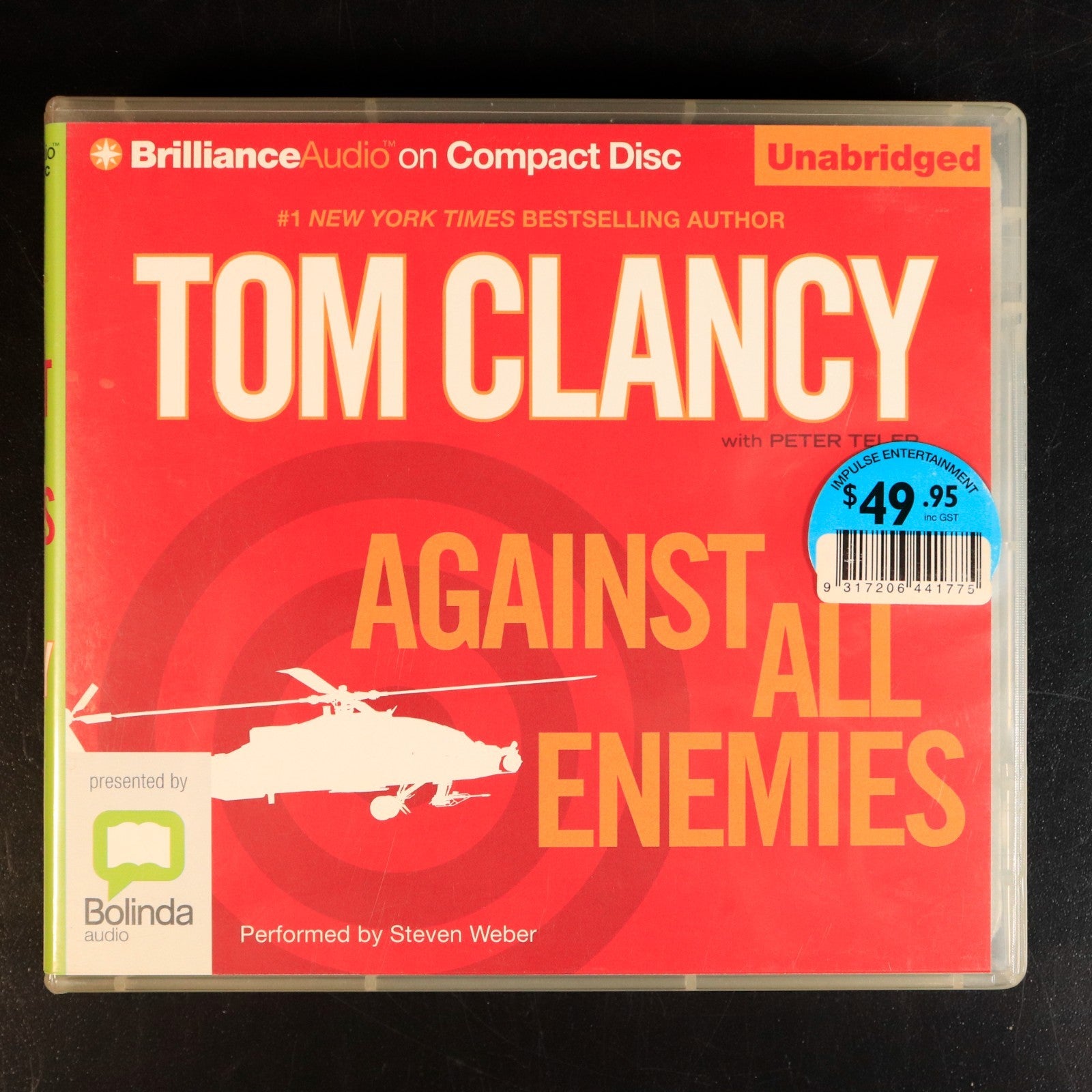Against All Enemies by Tom Clancy Fiction Audio Book CD Bolinda 15 CD ...