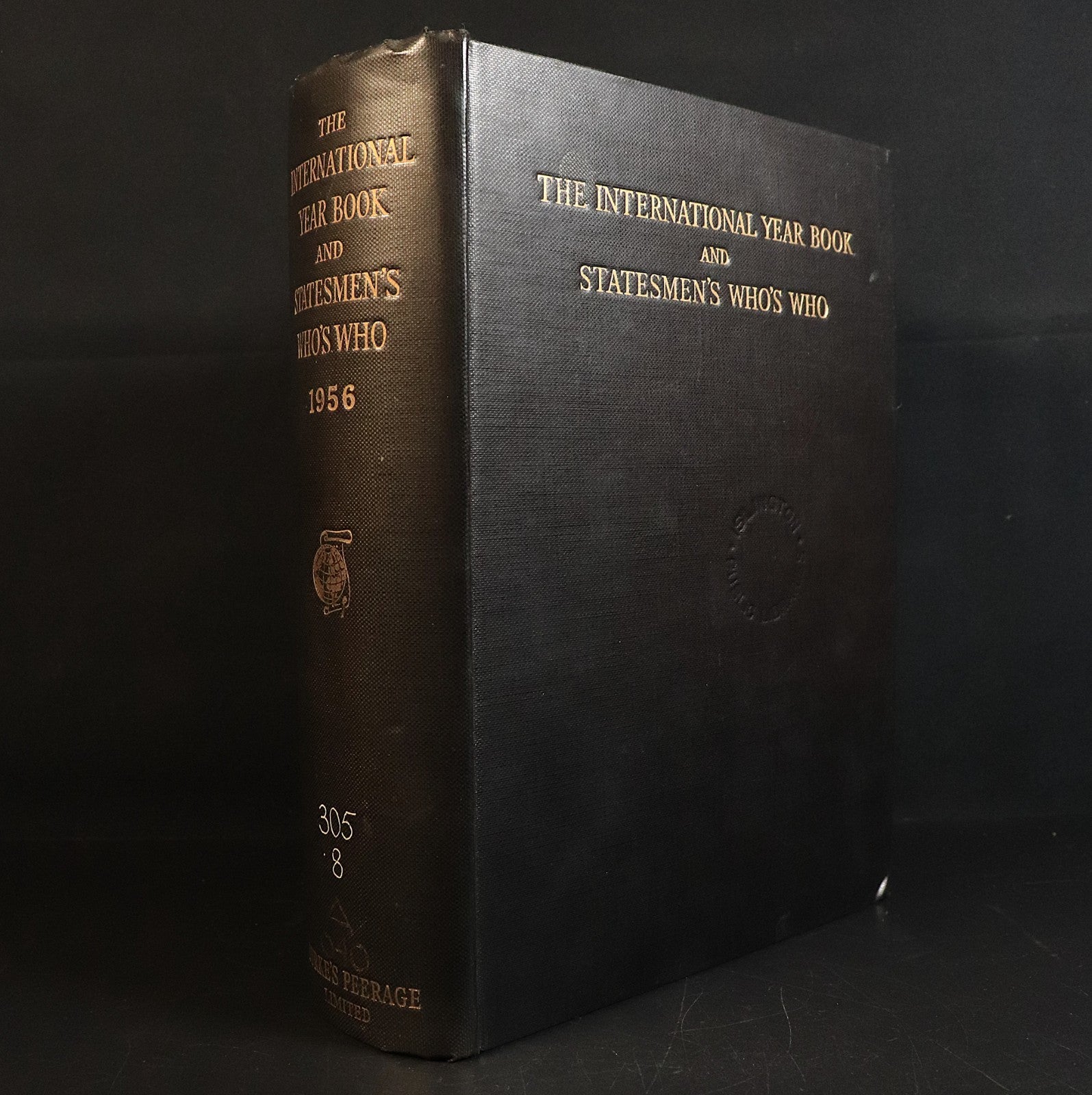 1956 International Year Book & Statesmen's Who's Who Vintage Reference ...